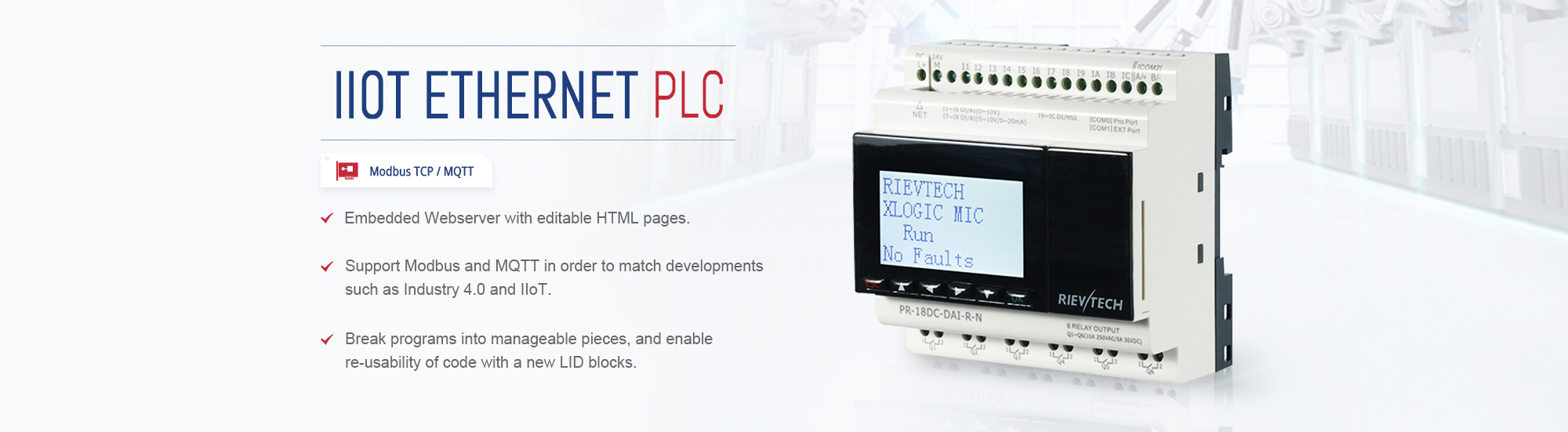 Micro PLC, Wifi PLC, SCADA, 4G PLC, ETHERNET PLC – Rievtech