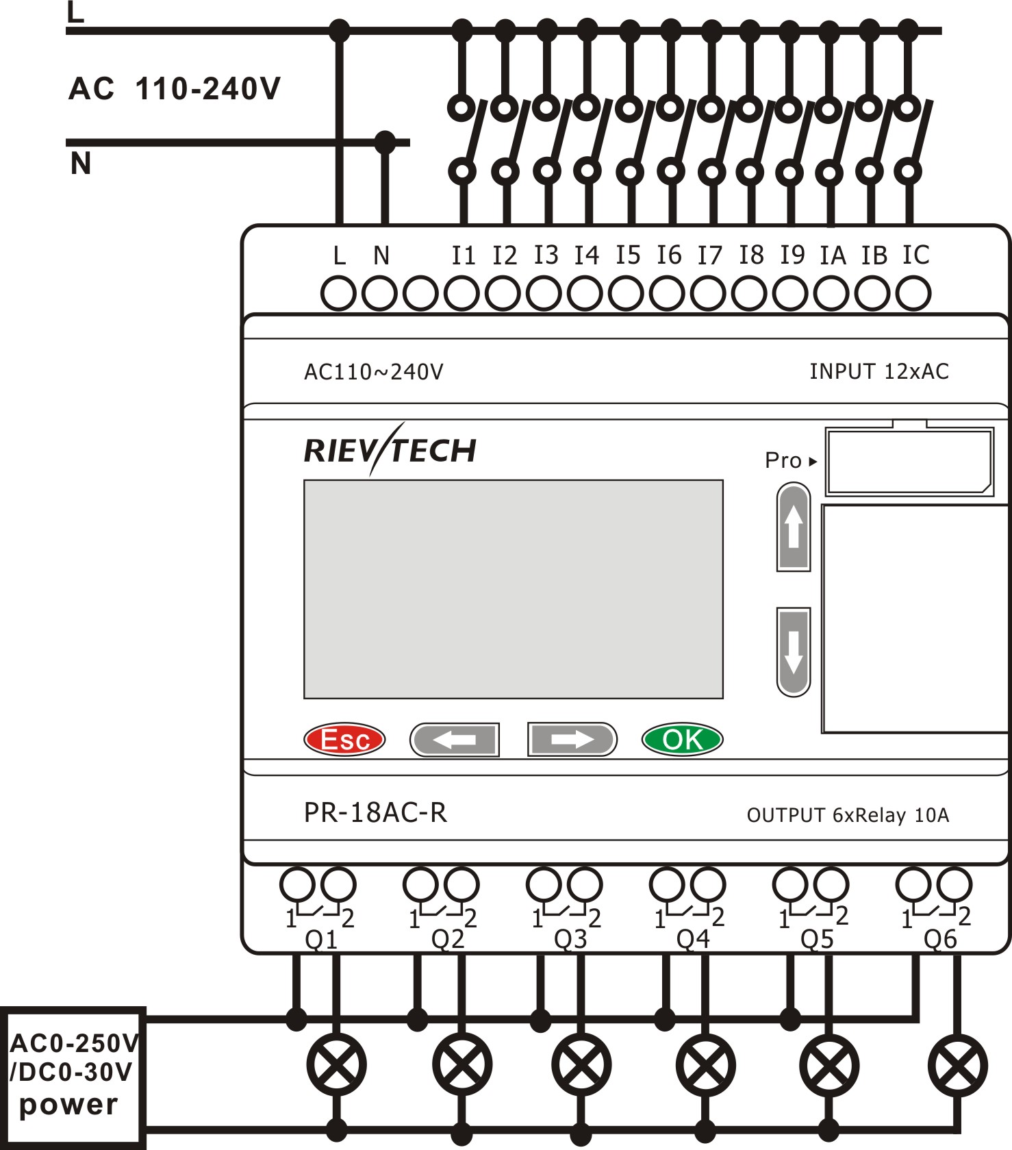 PR-18AC-R - Buy smart relay, intelligent controller, programmable logic controller Product on ...